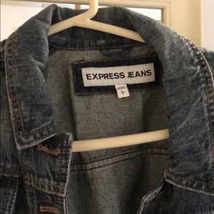 Express | Jackets & Coats | Express Jeans Cropped Jean Jacket Faded ...